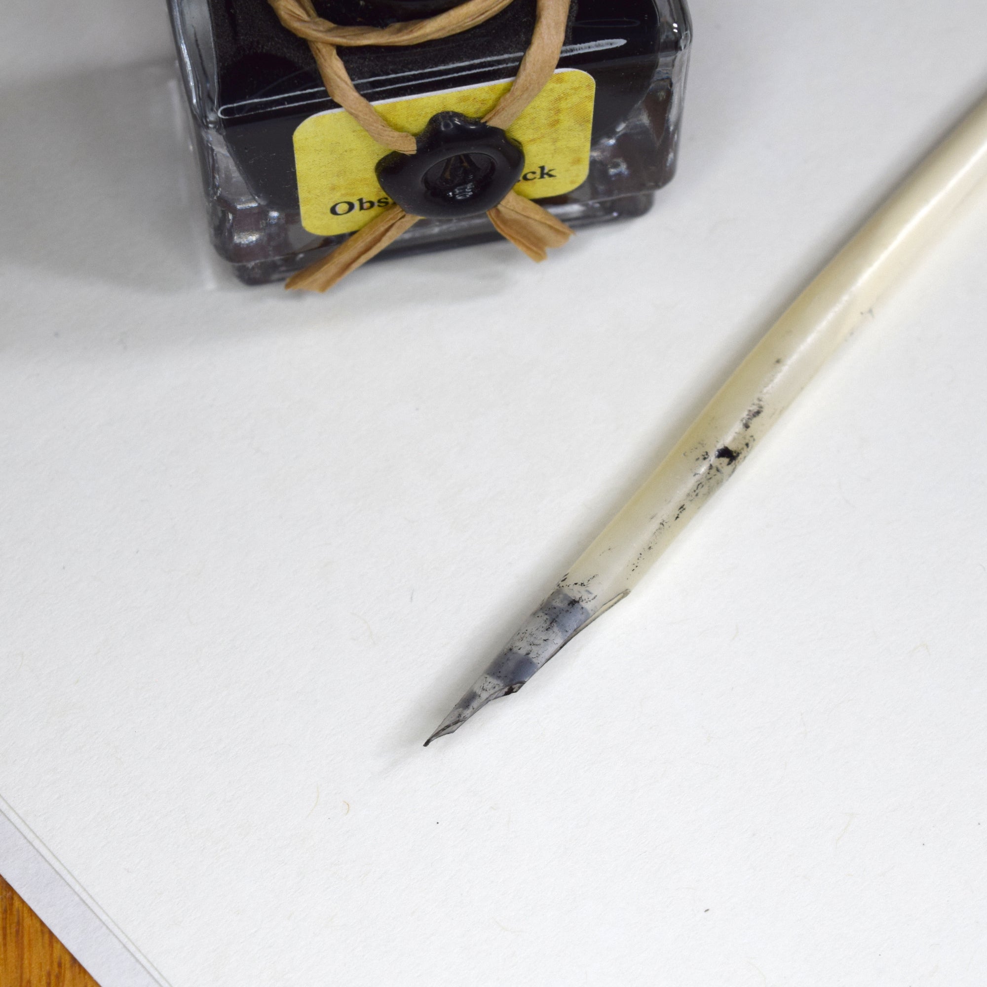 Renaissance Writing Set with Feather Quill, Ink, and Paper – ArteOfTheBooke