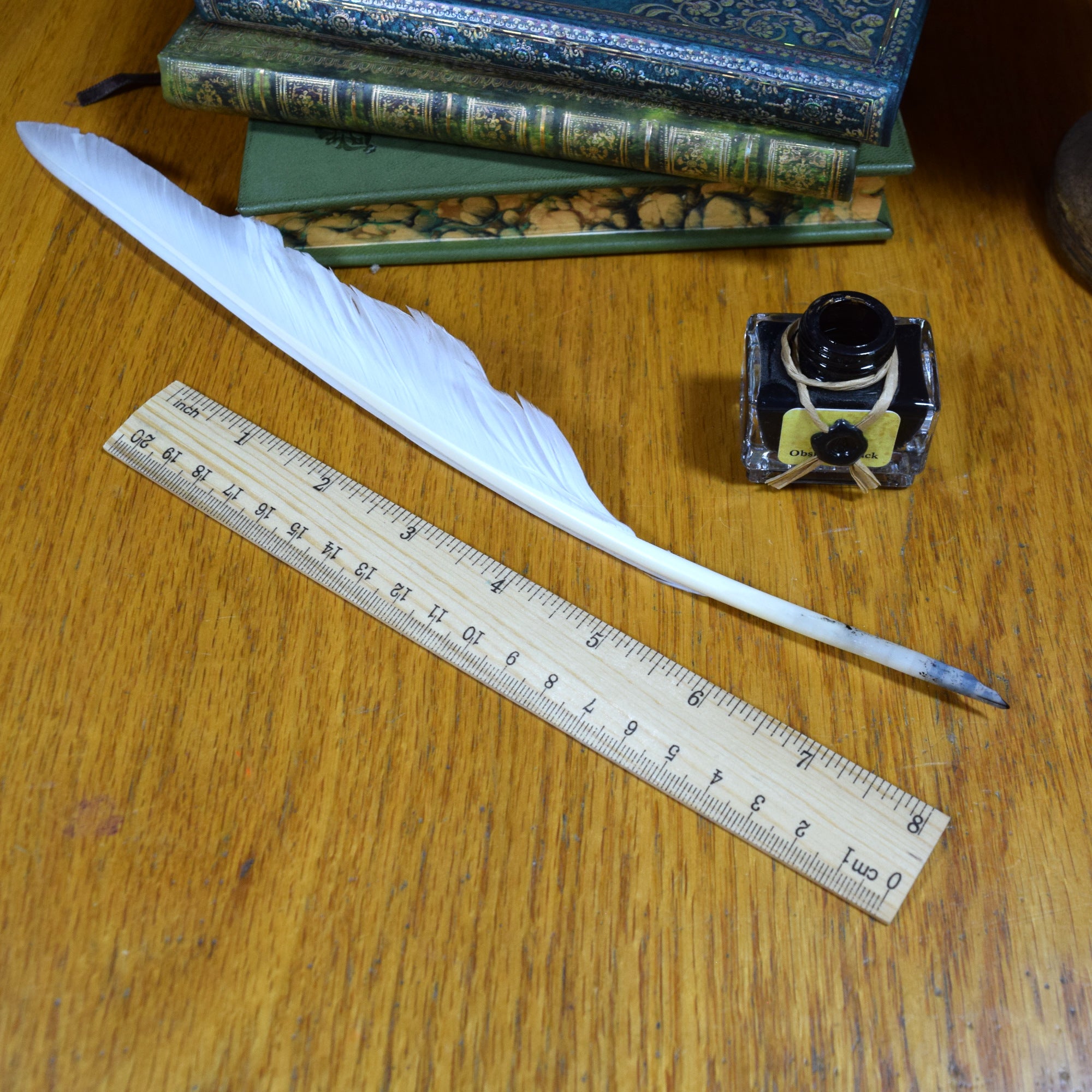 Renaissance Writing Set with Feather Quill, Ink, and Paper – ArteOfTheBooke