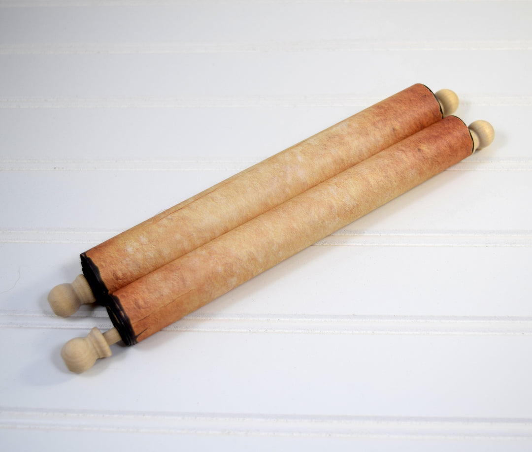 Sorcerer's Scroll : Old Paper Scroll on Wood Rods – ArteOfTheBooke