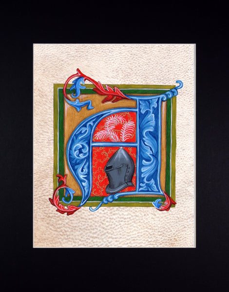 Medieval Alphabet Letter Fine Art Reproduction – ArteOfTheBooke