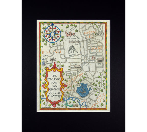 Pennsic War Map in Medieval Style Fine Art Print – ArteOfTheBooke